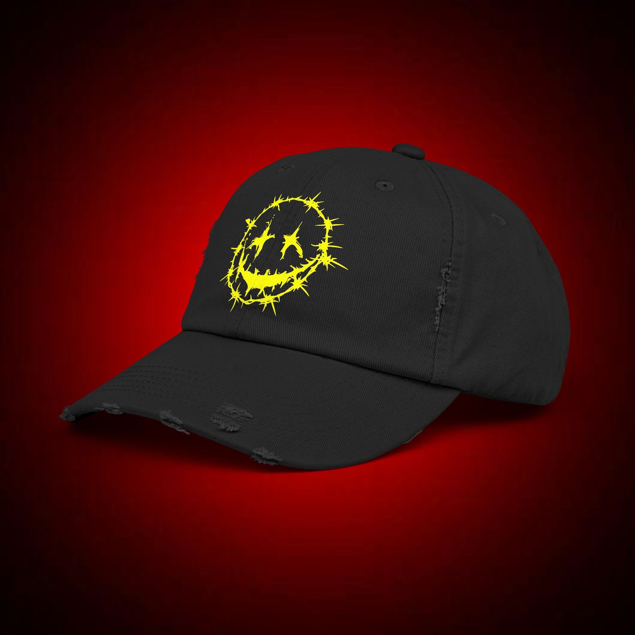 Distressed Smiley Cap – preemstylez